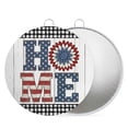 4th of July Round Metal Signs for Outside Patriotic Star Stripes Tin ...