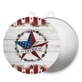 4th of July Round Metal Signs for Outside Patriotic Stars American ...