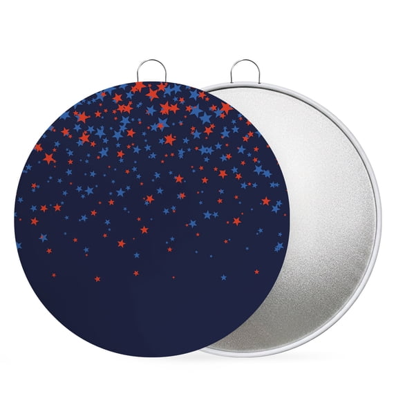 4th of July Round Metal Signs for Outside Patriotic Stars Flag Tin ...