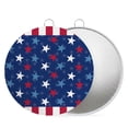 4th of July Round Metal Signs for Outside USA Stars Flag Tin Signs ...