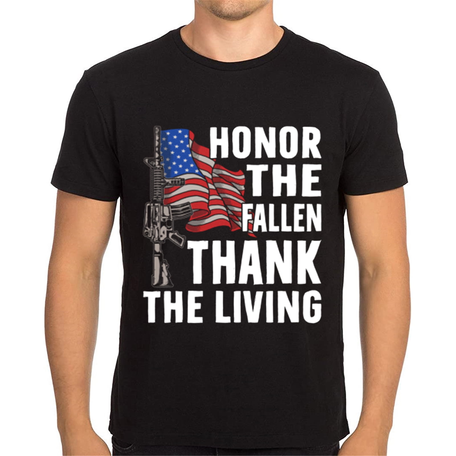 4th Of July Shirts Honor the Fallen Thank the Living Patriotic Shirts ...