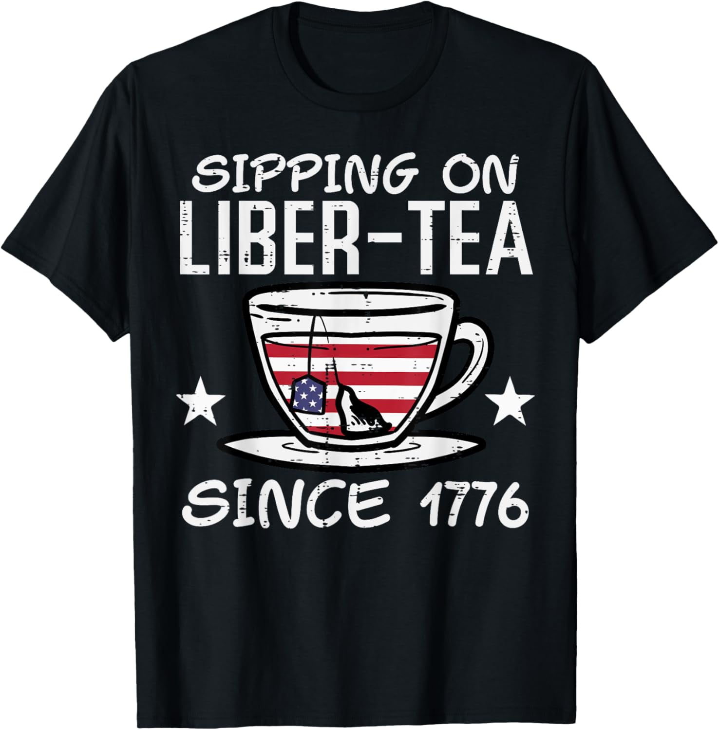 4th July Sipping Liber Tea Since 1776 USA America Women Men Funny ...