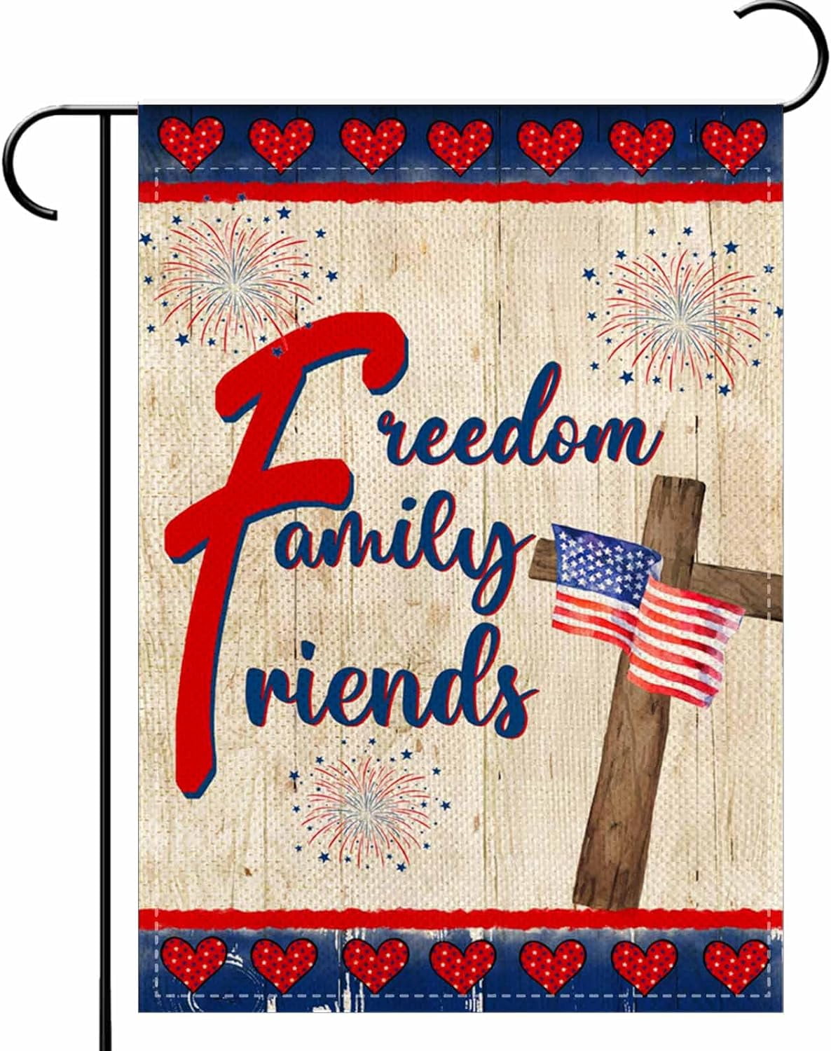 4th of July Star Patriotic Garden Flags 28x40 inch Freedom Family ...
