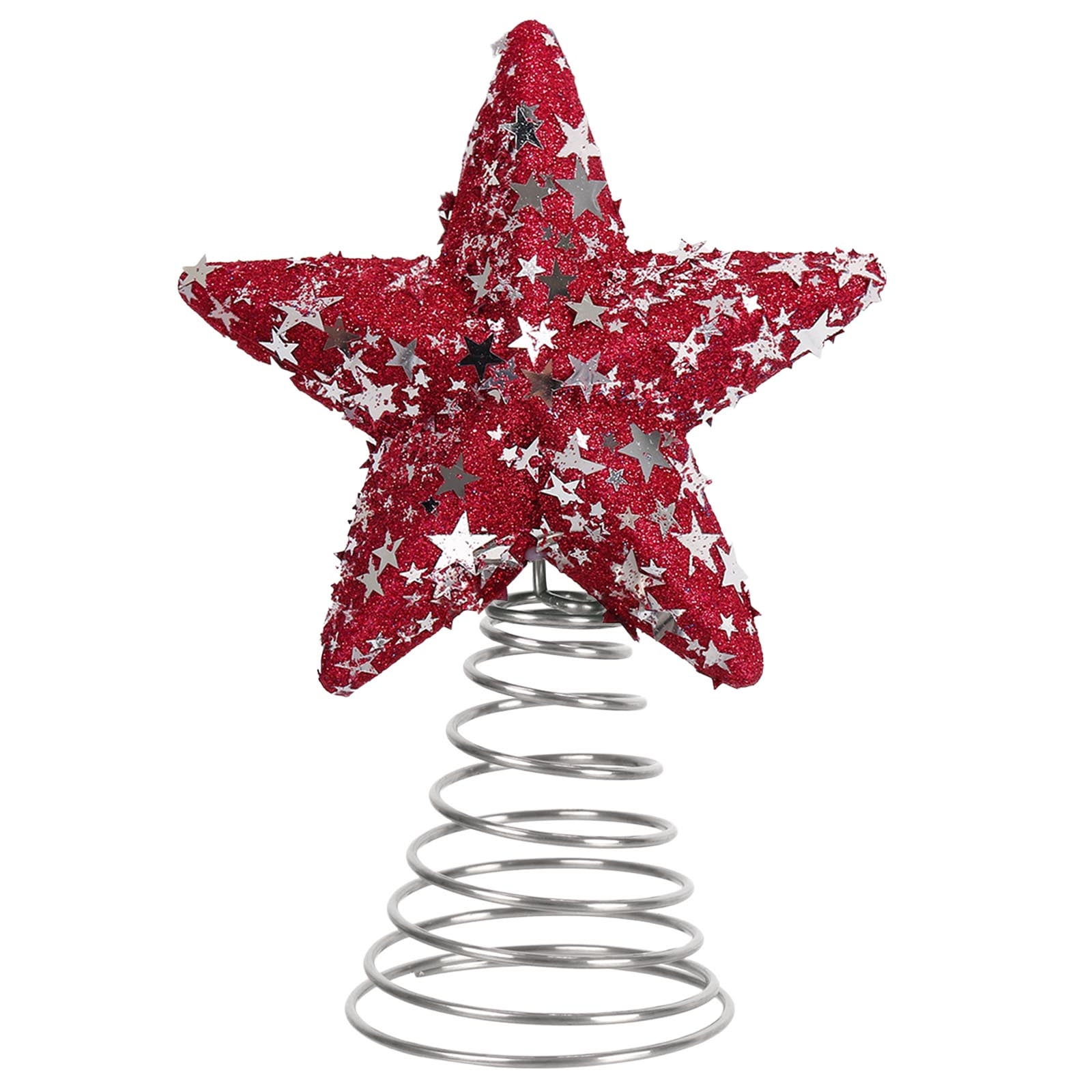 4th of July Star Shaped Tree Topper Independence Day Tree Decoration 3D ...