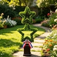 4th of July Star Topiary Patriotic Star Shaped Topiary Trees, Porch ...