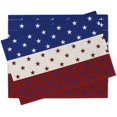 4th of July Stars Placemats Set of 4, Blue White Red Stripes Patriotic ...