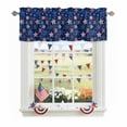 4th of July Stars Window Valances for Kitchen, Patriotic Star and ...