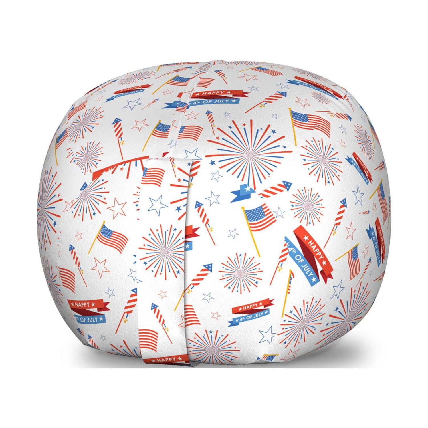 4th of July Storage Toy Bag Chair, Patriotic July Holiday with American ...