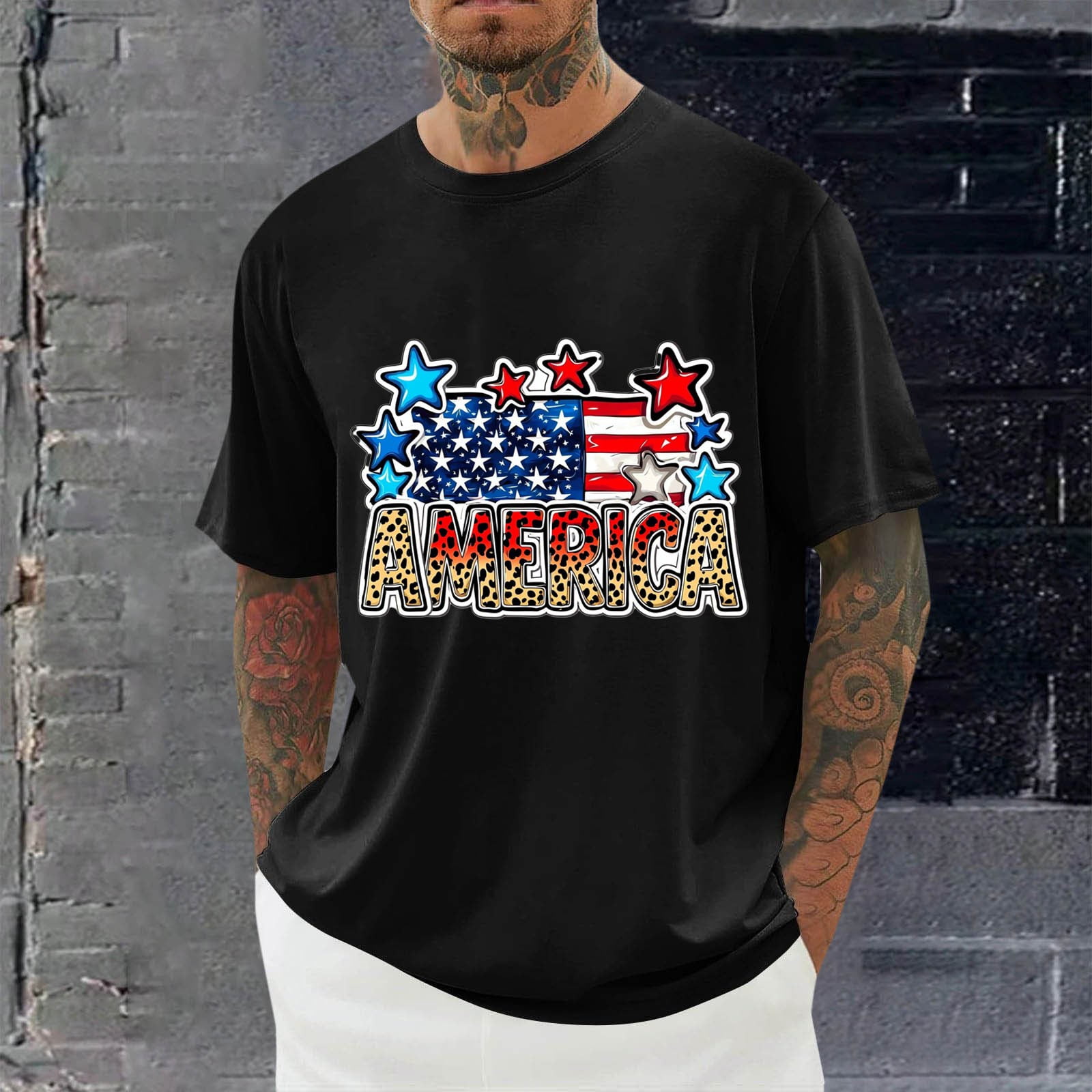 4th of July T Shirts Men Patriotic Shirts Patriotic Tshirt Mens Mens Fourth of July Shirts Men ...