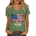 4th of July T-Shirts for Women's Independence Day Patriotic Graphic ...