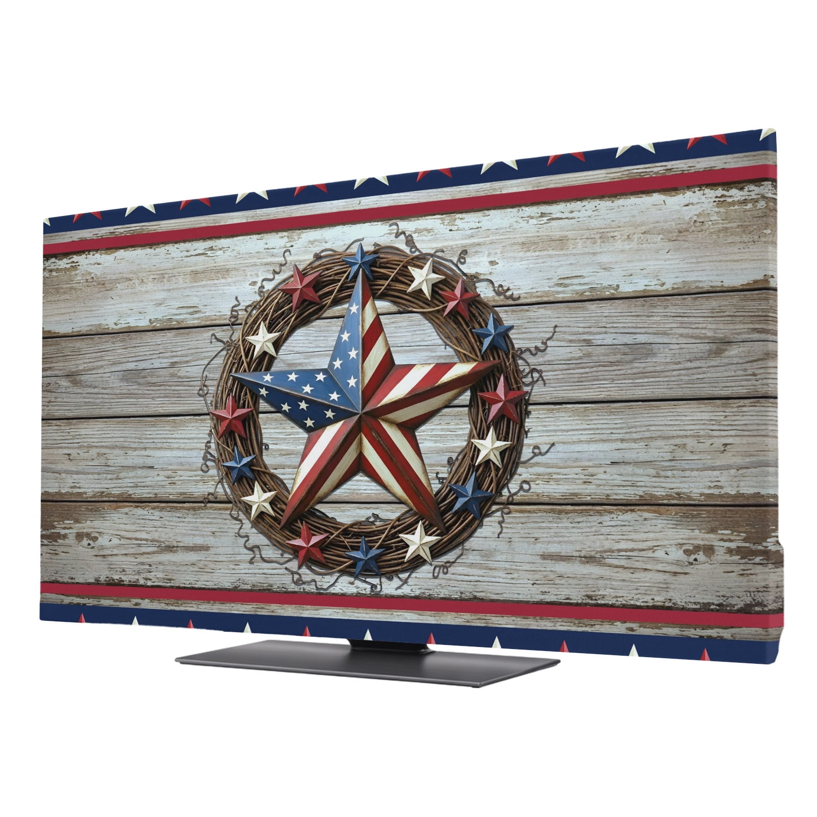 4th of July TV Cover for 50 Inch Screen,Stretch Fabric Dustproof TV ...