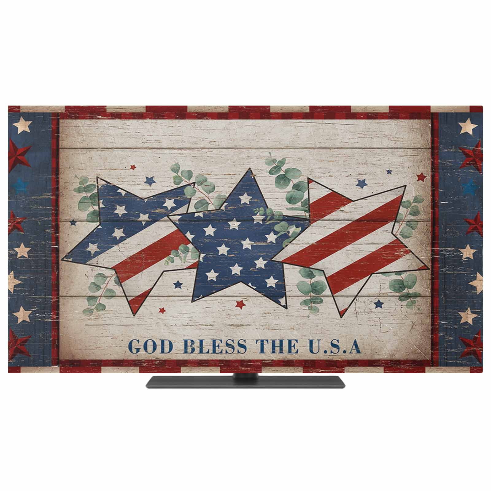 4th of July TV Dust Cover,Stretchable TV Screen Desktop Computer ...