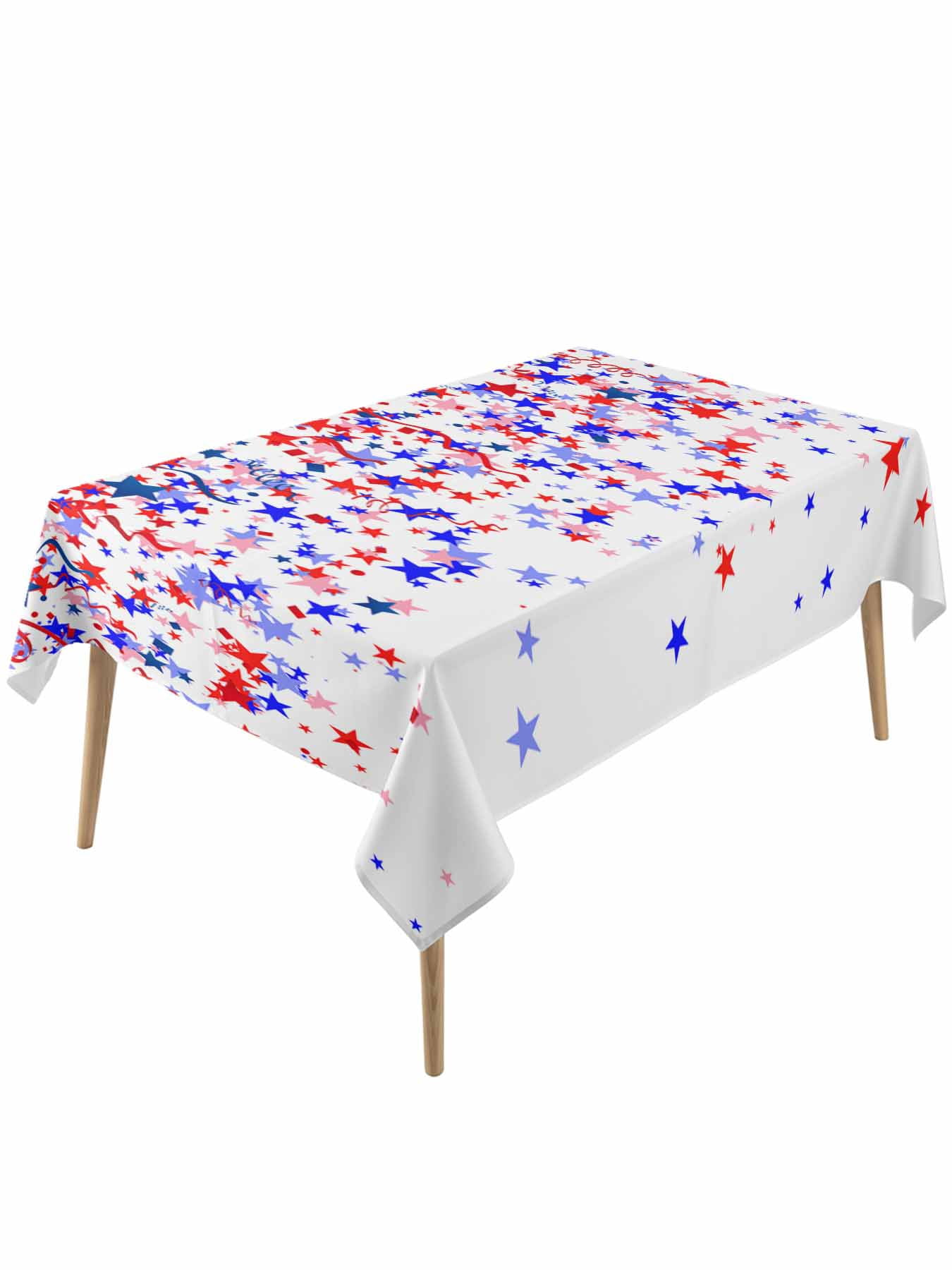 4th of July Table Cloth, Waterproof Tablecloth for Rectangle Tables ...