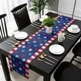 4th of July Table Runner 72 Inches Long - Star Red Stripes Wood ...