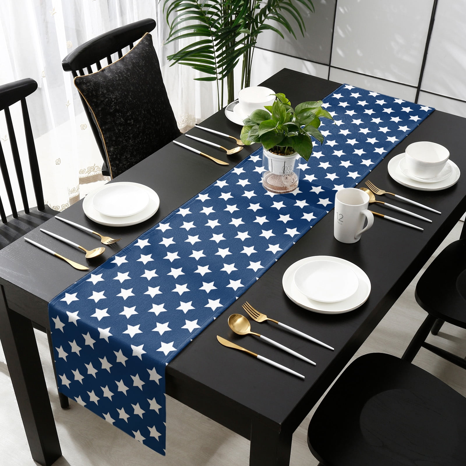 4th of July Table Runner 90 Inches Long,Independence Day Patriotic ...