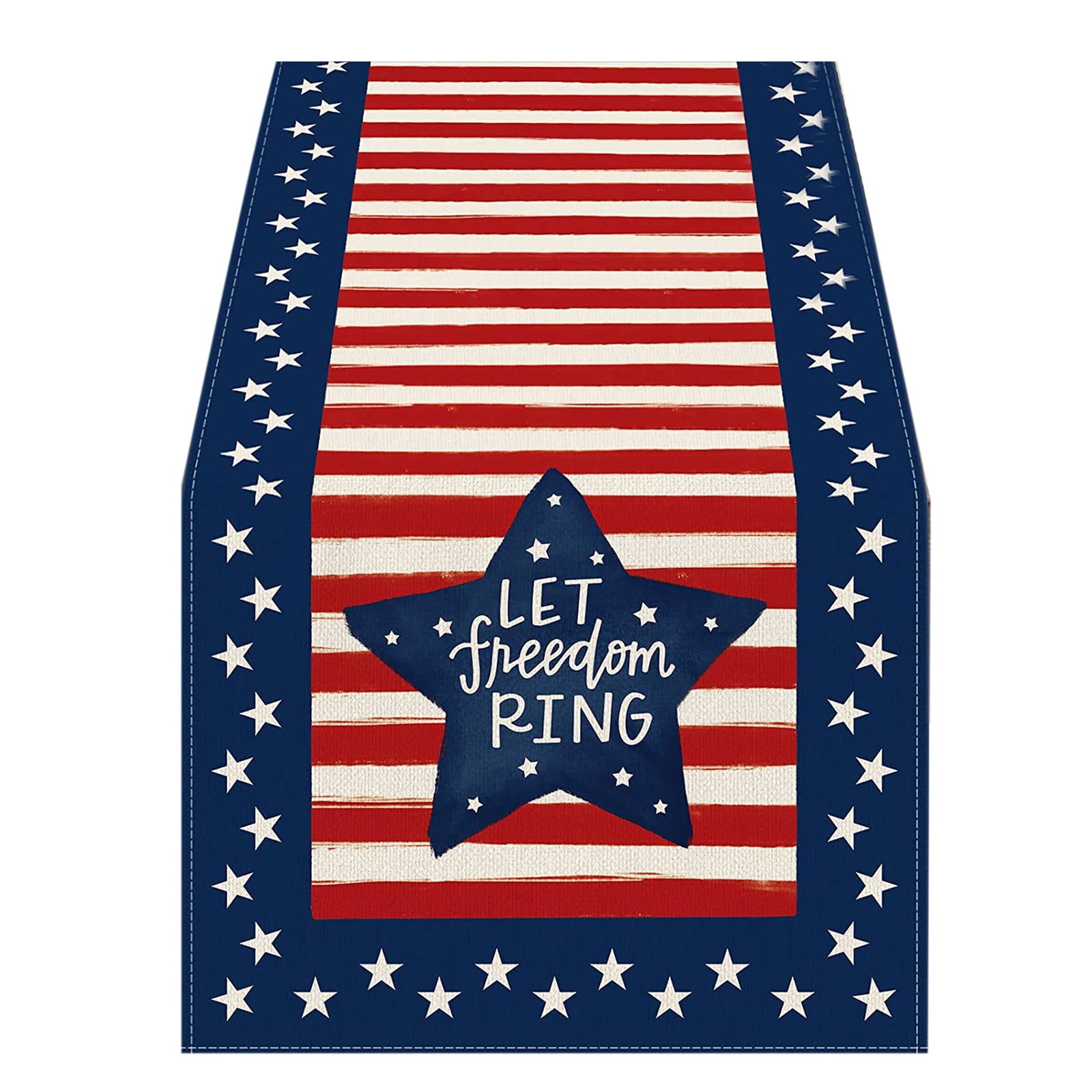 4th of July Table Runner, America Flag Memorial Day Table Runners ...
