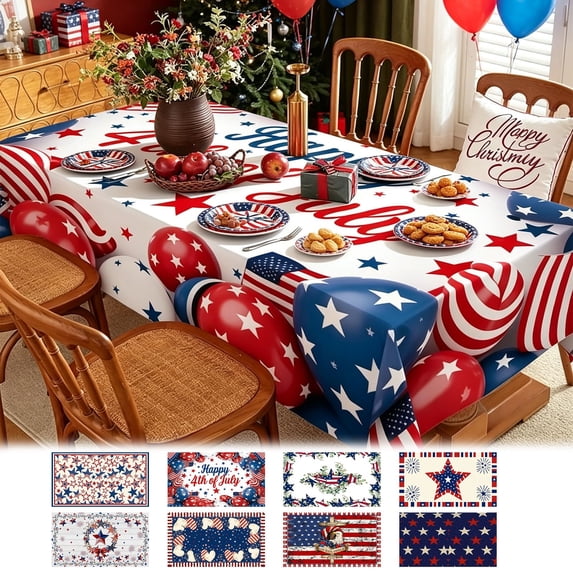 4th of July Table Runner, Stars America Independence Day Memorial Day ...