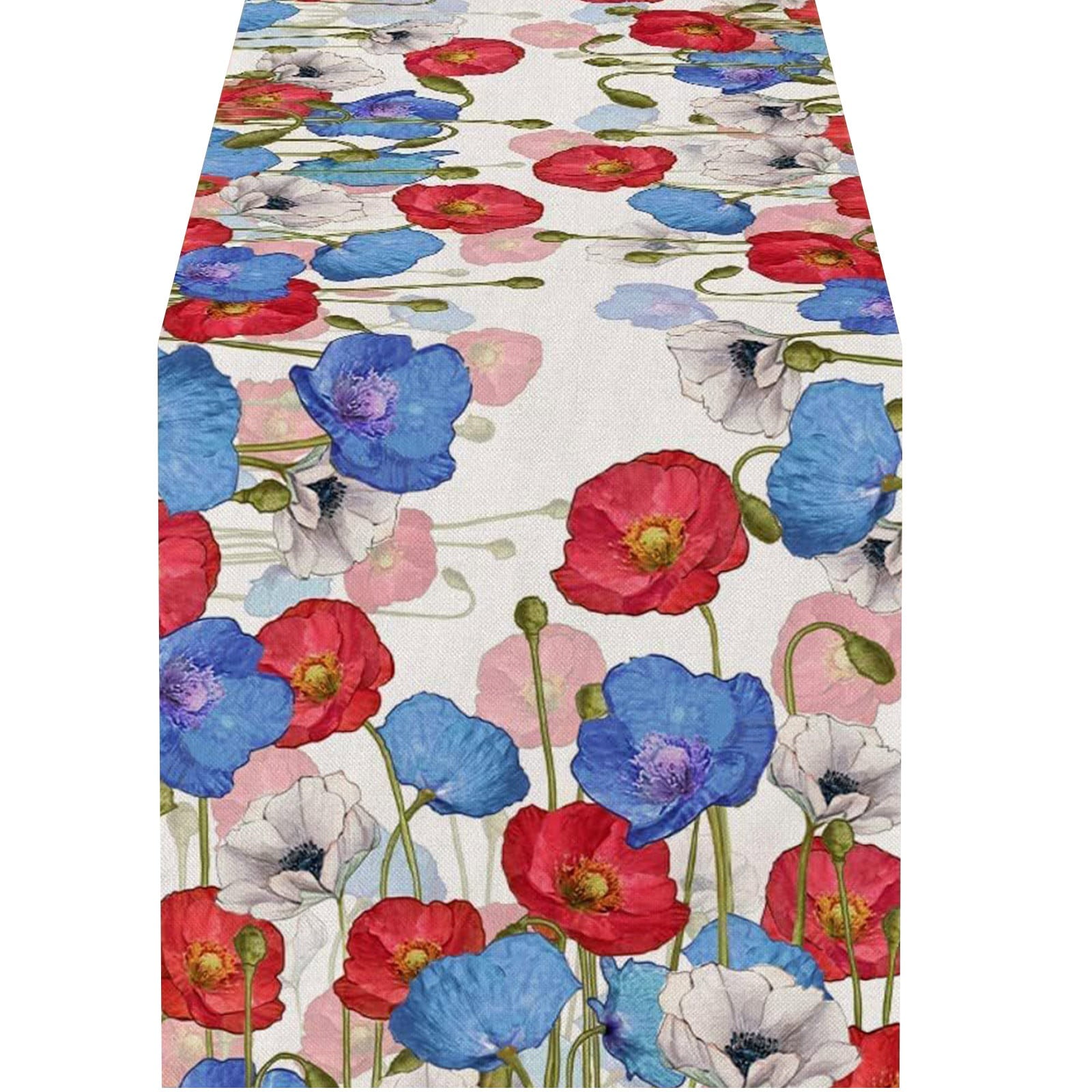 4th of July Table Runner Stars Patriotic Runners Red White and Blue ...