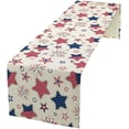4th of July Table Runner, USA Patriotic Decorations, 13 x 72 Inch ...