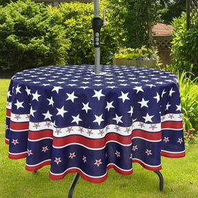 Patriotic American Flag Tablecloths for Celebrations & Decor