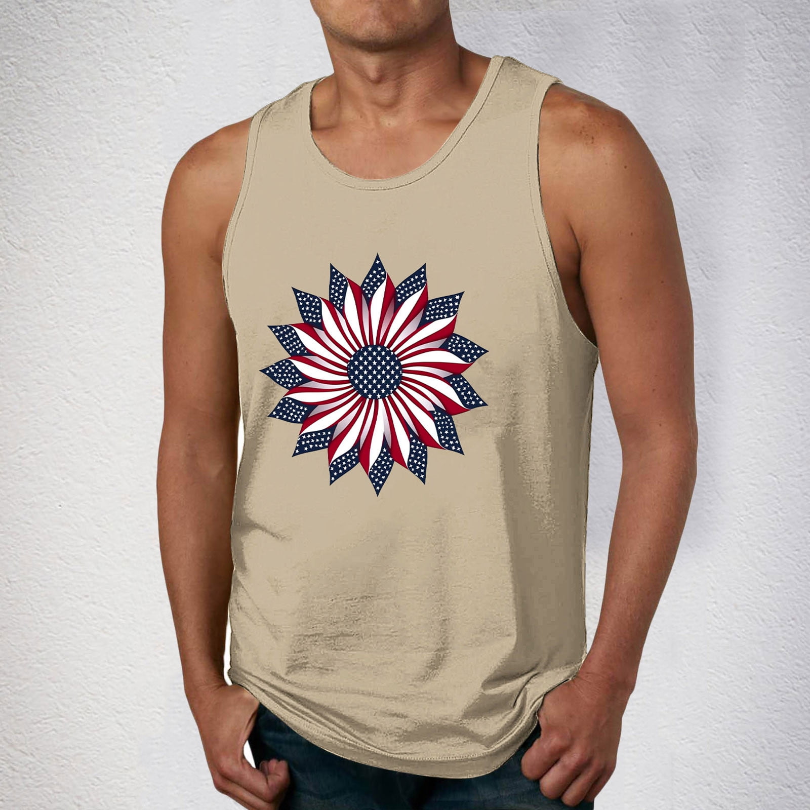 4th of July Tank for Men American Flag Tanks for Men Patriotic Tops ...