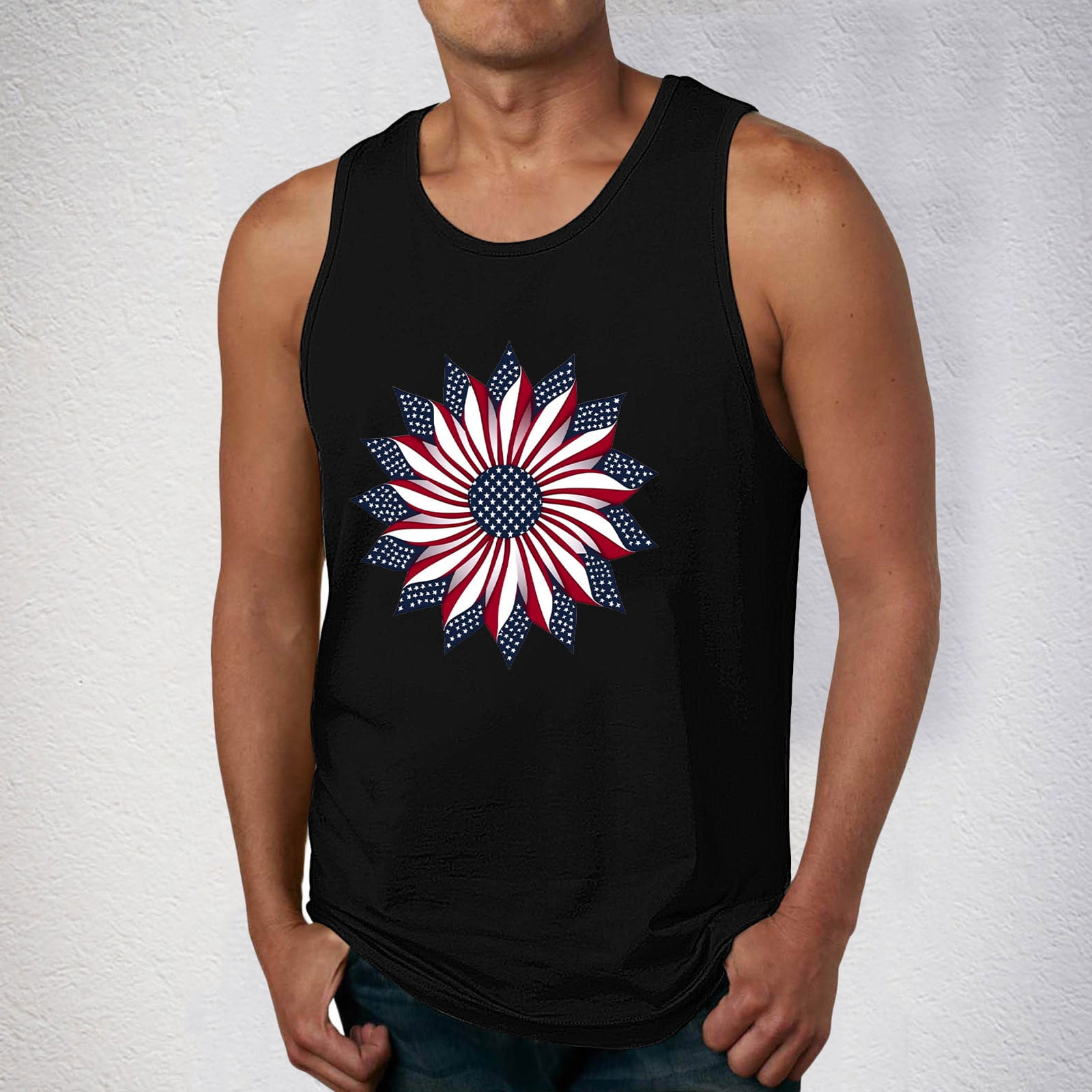 4th of July Tank for Men American Flag Tanks for Men Patriotic Tops ...