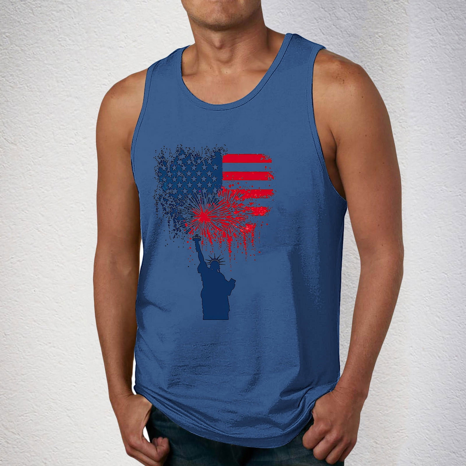 4th of July Tank for Men American Flag Tanks for Men Patriotic Tops ...