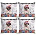 4th of July Throw Pillow Covers 16 x 16 Inch Pillow Covers Set of 4 ...