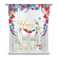 4th of July Tie Up Curtains for Window, Thermal Insulated Balloon Shade ...