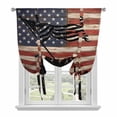 4th of July Tie Up Curtains for Window, Thermal Insulated Balloon Shade ...