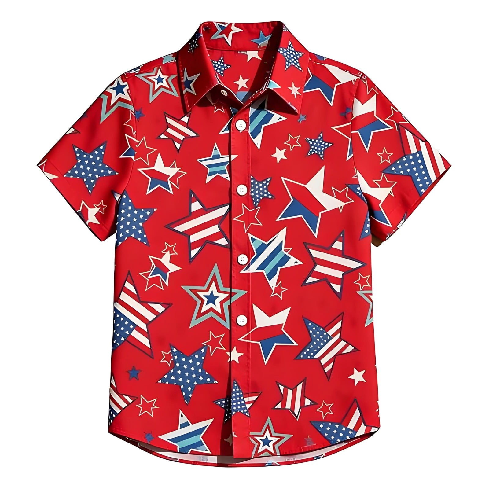 4th of July Tops for Boys Independence Day Patriotic Graphic Western ...