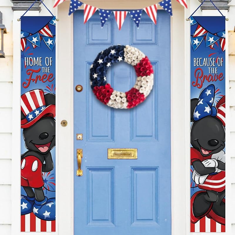 4th of July Uncle Sam Patriotic Porch Banner Sign, Let Freedom Ring ...