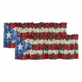 4th of July Valances for Windows, Decorative Rod Pocket Window Valance ...