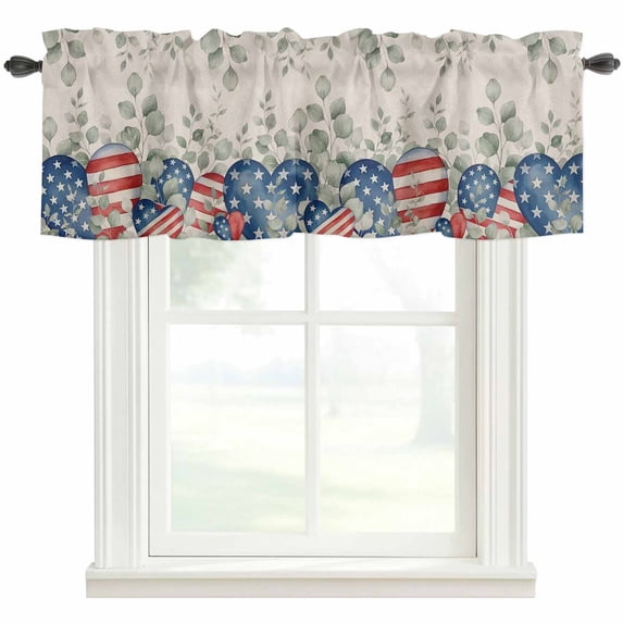 4th of July Valances for Windows Farmhouse Kitchen Curtains Valances ...