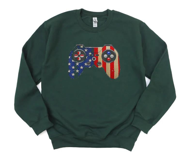 4th July Video Game Gamer Kids Boys USA Patriotic Retro Gaming Graphic ...