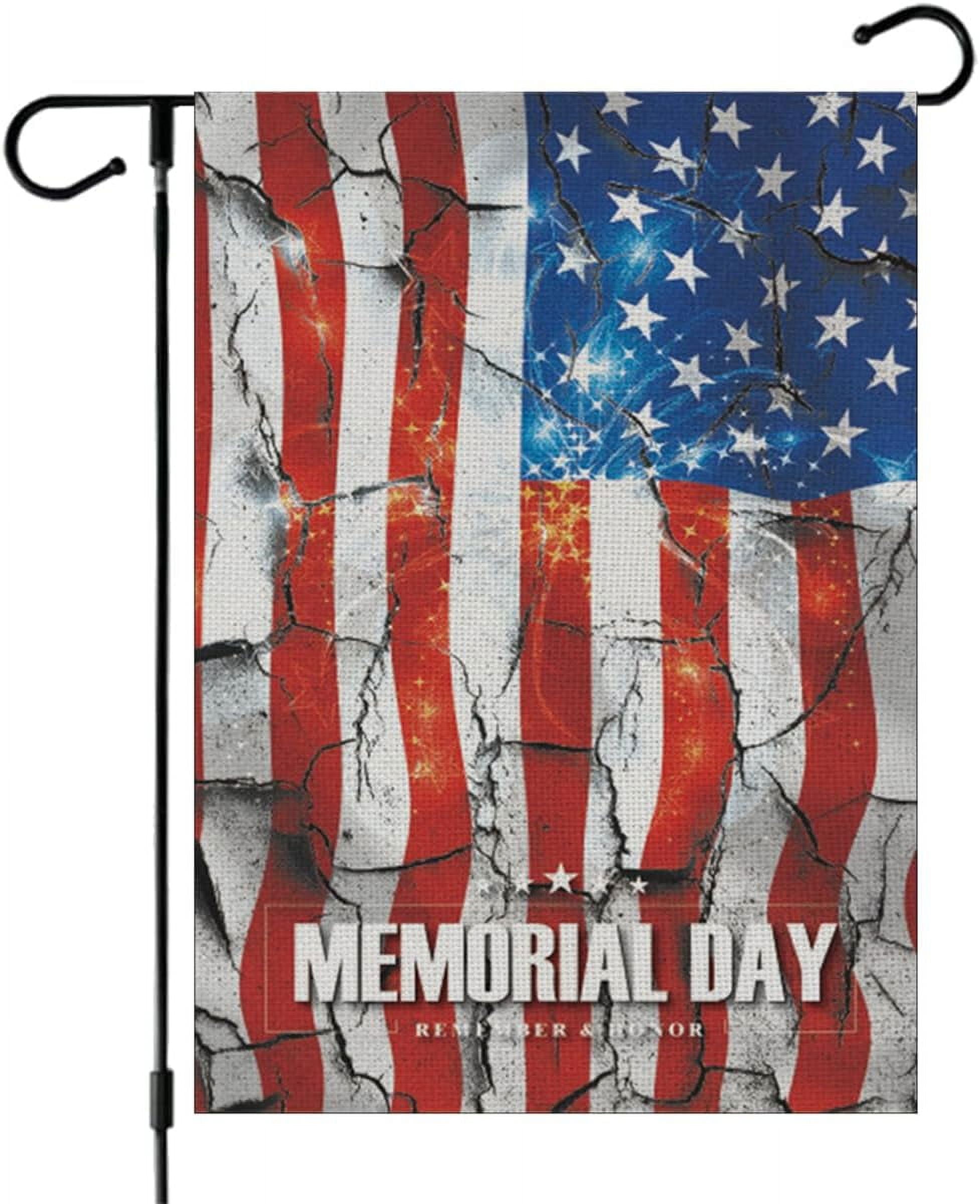 4th of July Welcome Garden Flags Patriotic American Flag 12X18 inch ...