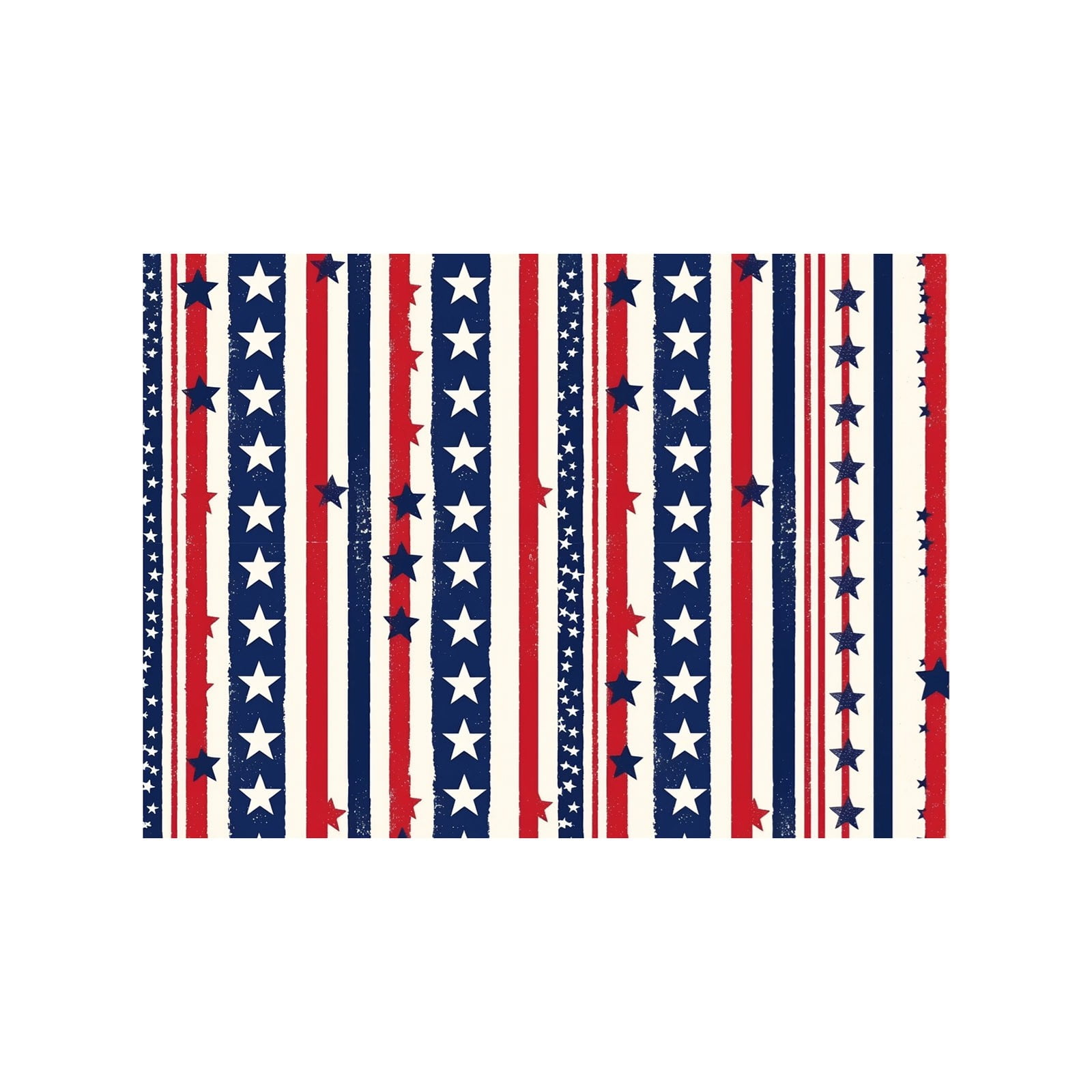 4th of July Welcome Mat - 18x30 Inch American Flag Doormat with Non ...