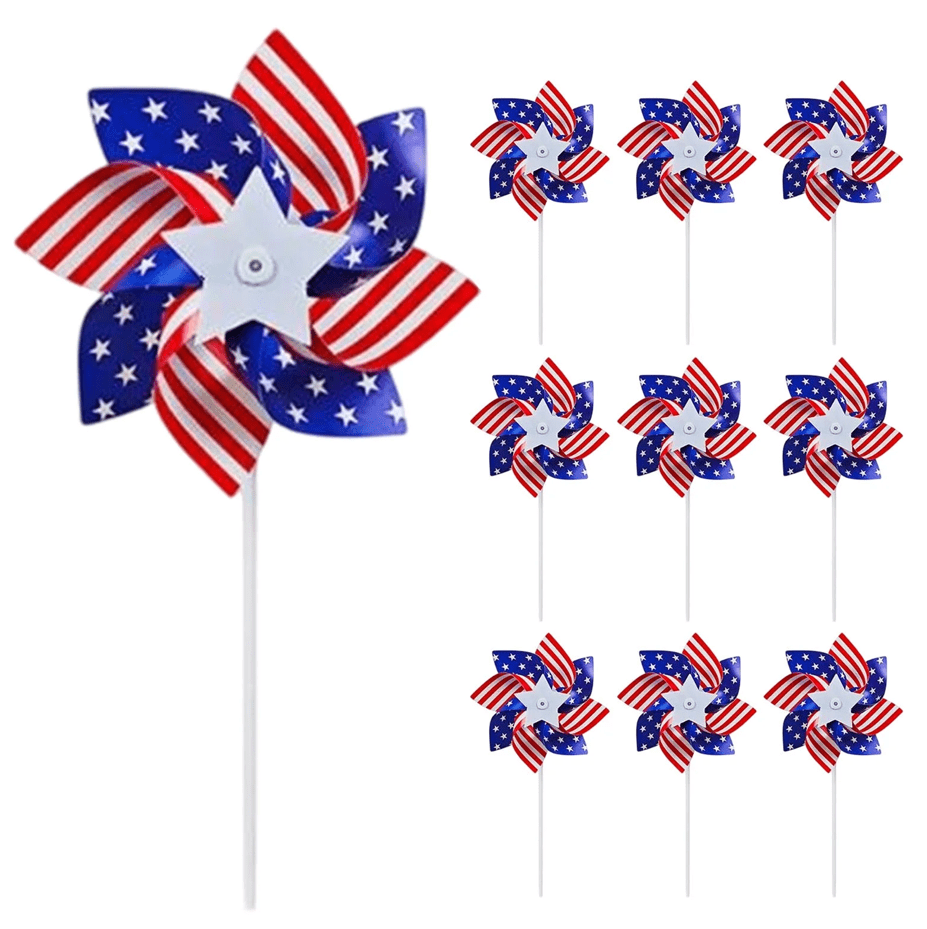 4th Of July Wind Sculptures Patriotic Decorations Patriotic Pinwheels ...