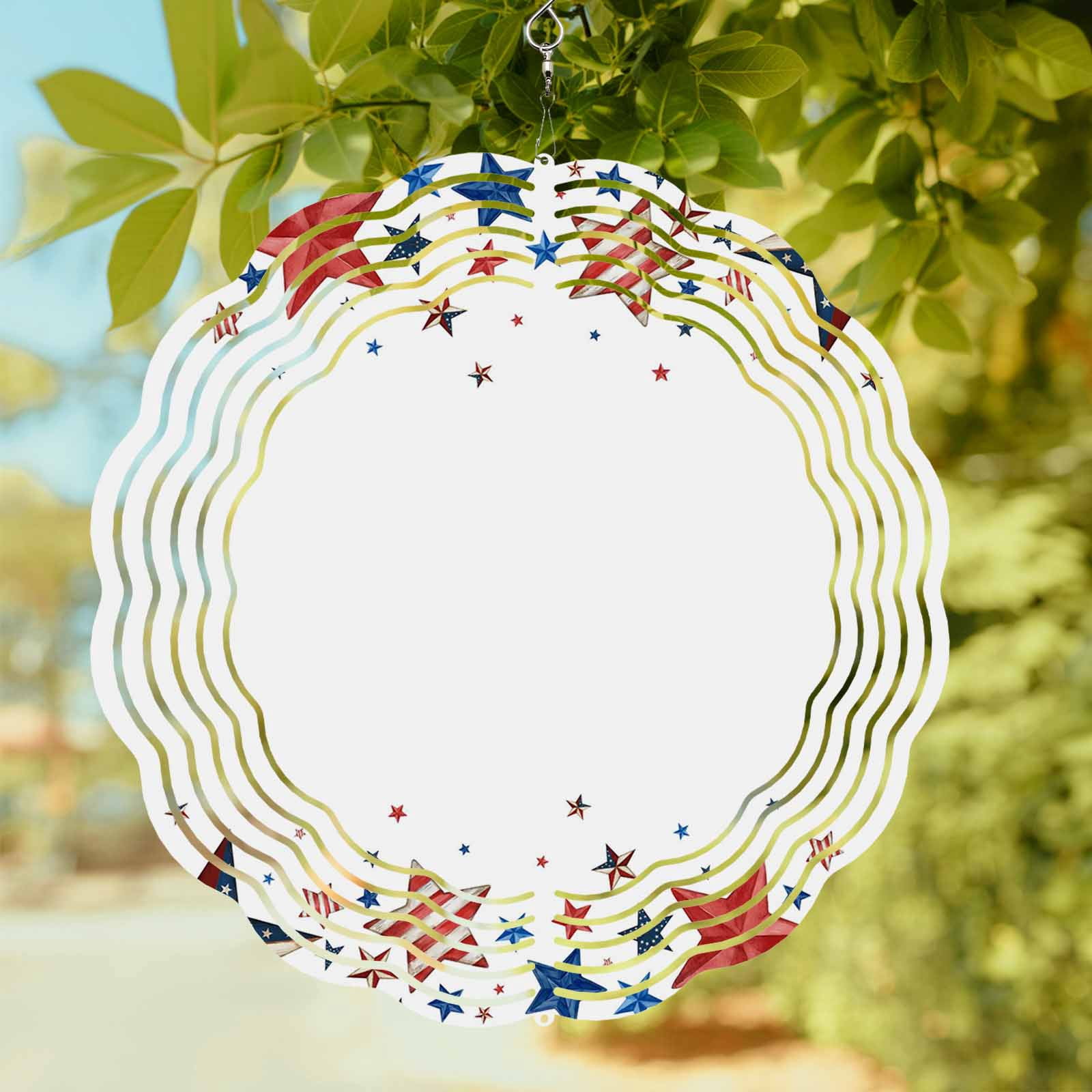 4th of July Wind Spinner for Garden Yard 12In, Independence Day USA ...