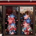 4th of July Window Clings with Flower Basket Star America Flag Designs ...