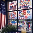 4th of July Window Stickers, 9Pcs Independence Day Decor, USA Themed ...