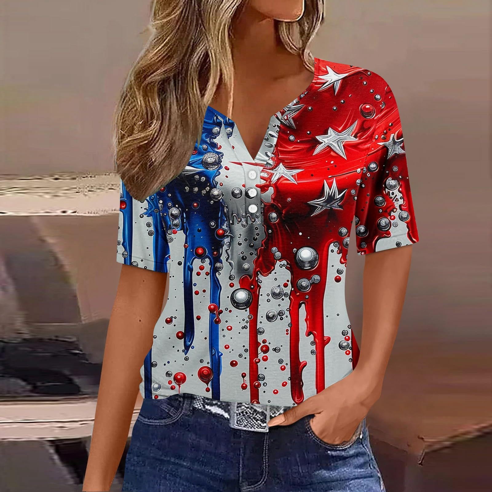 4th of July Womens Shirts Fourth of July Shirts Women Women Red White ...