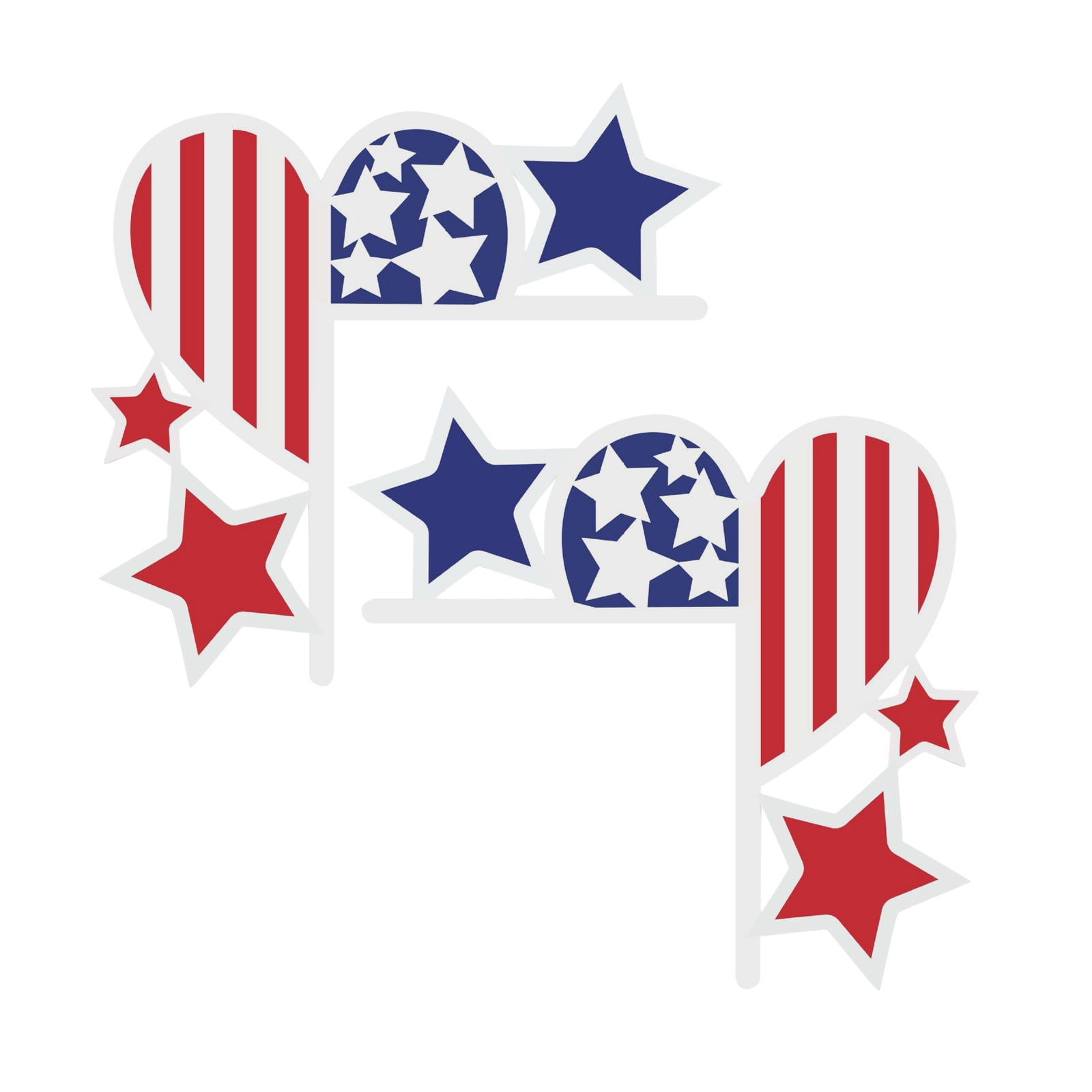 4th of July Wooden Patriotic Door Corner Decorations, Door Frame Decor ...