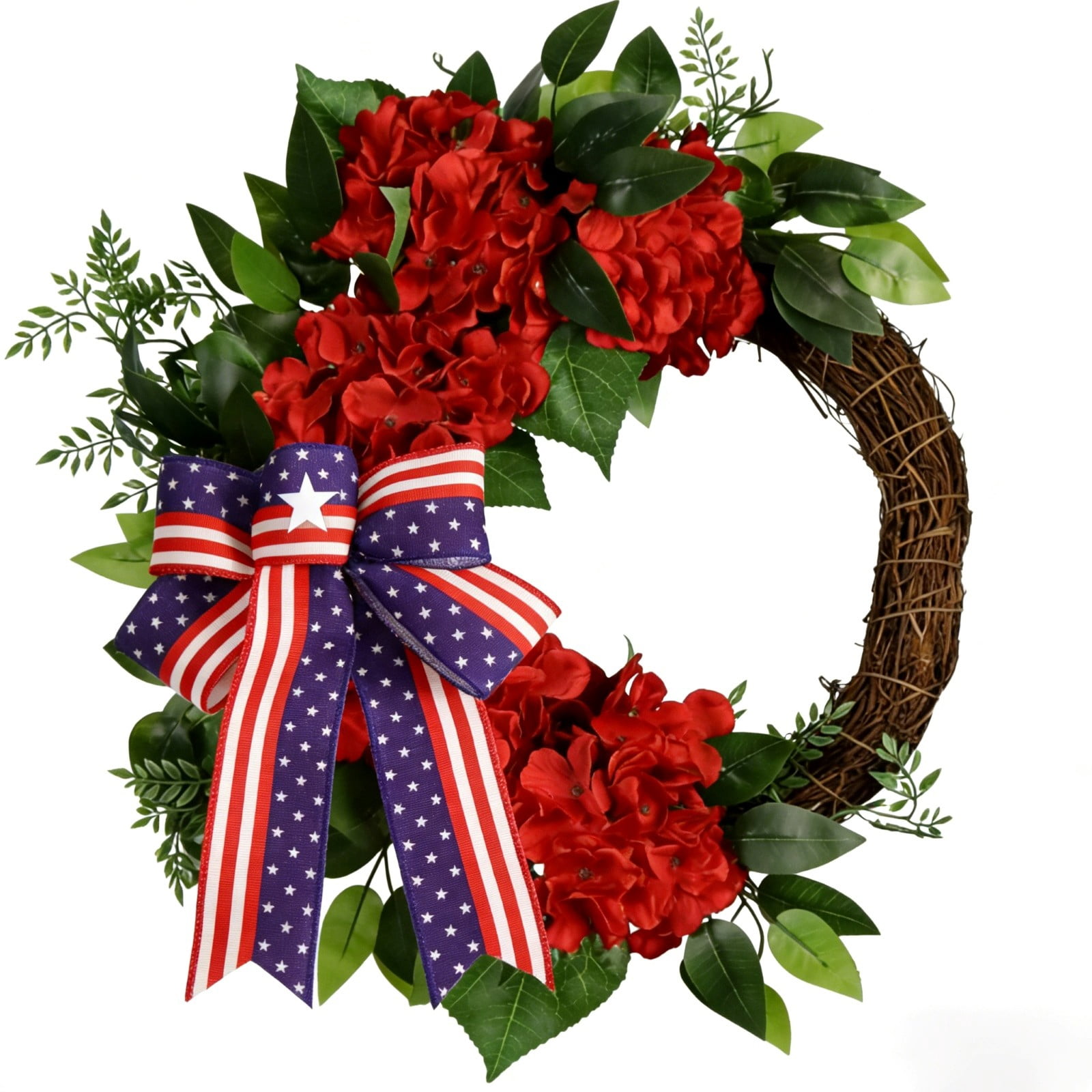 4th of July Wreath for Front Door Patriotic Tulip Wreath 16 Inch ...
