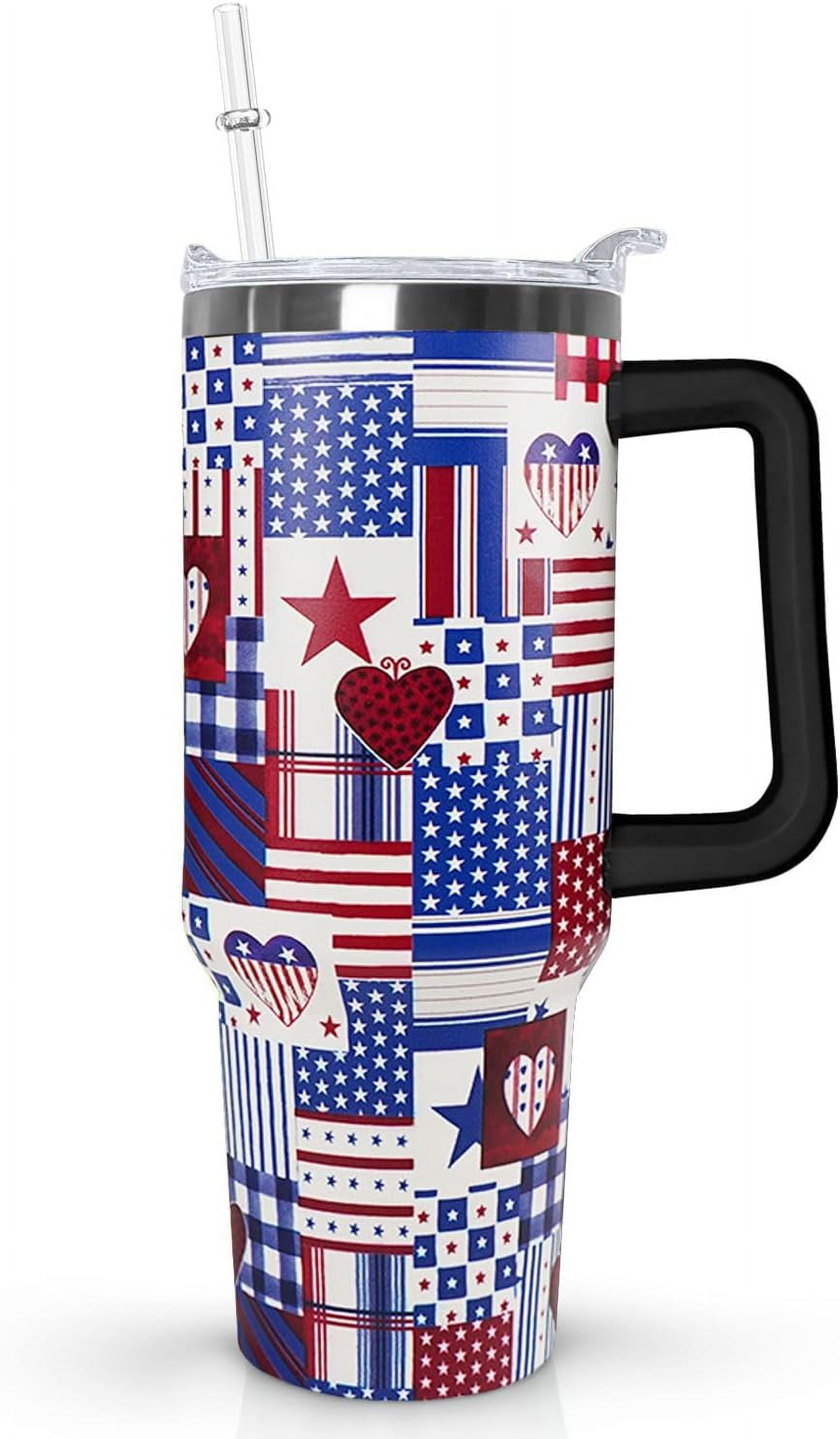 4th of July tumbler American Flag Gifts -40 oz Patriotic Vacuum ...