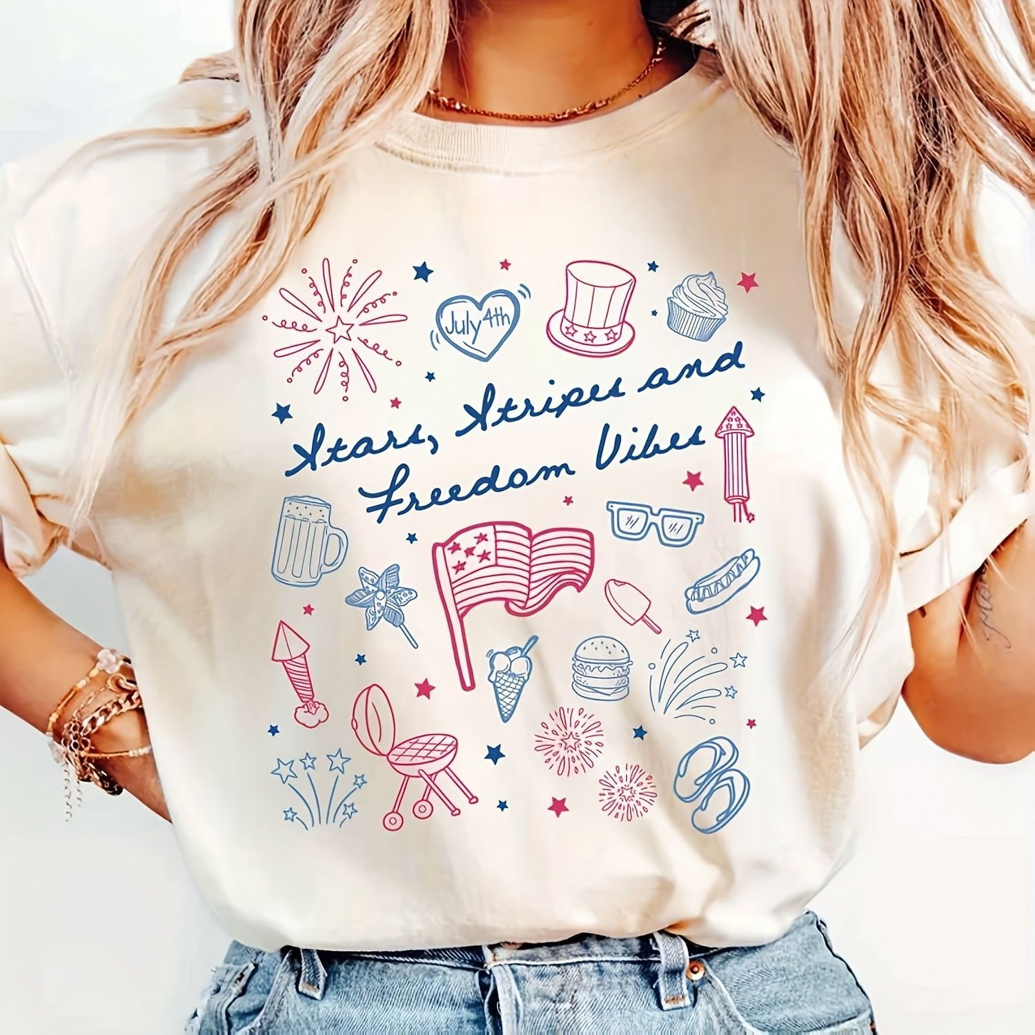 4th Of Julhirt Wo Comforolor Fourth Of July Independence Day Cute ...