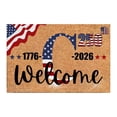 4th Of July 250th Anniversary Patriotic Welcome Mat Non Slip Outdoor ...
