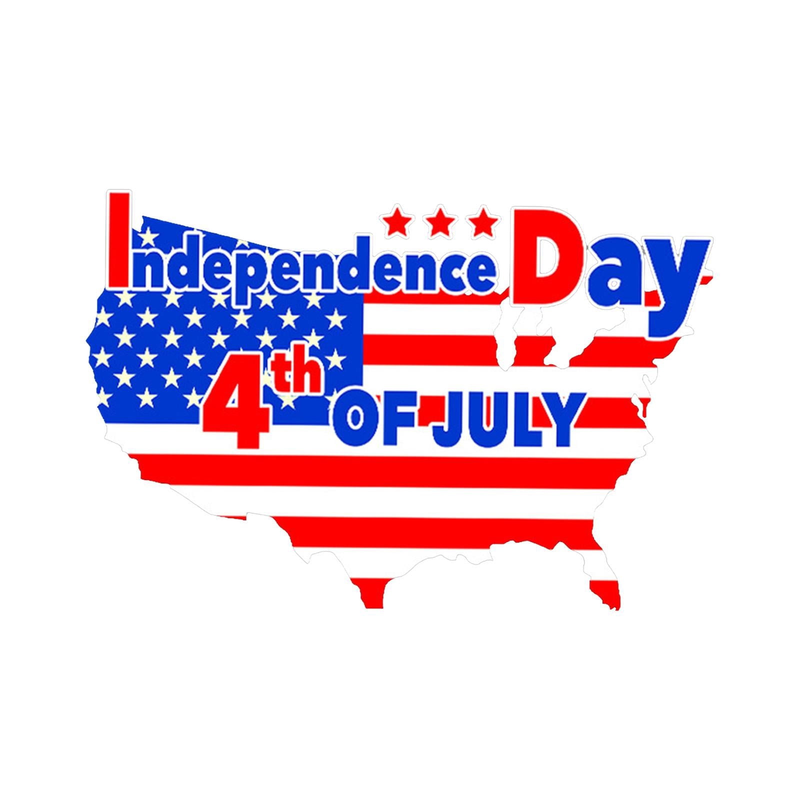 4th Of July Butterfly Sticker For Car, America Independence Day Decal ...