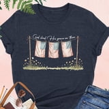 4th Of July Christian Shirt God Shed His Grace On Thee Bible Verse ...