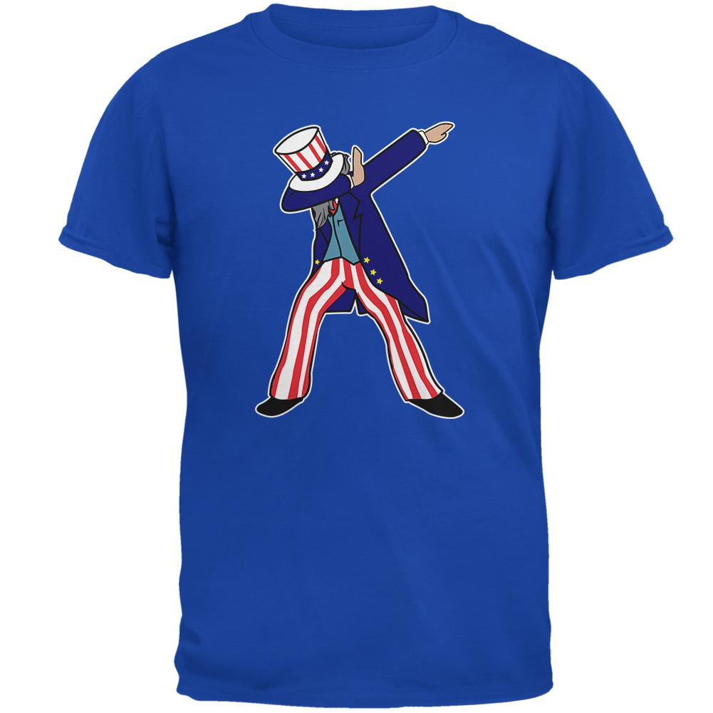 4th Of July Dabbing Uncle Sam Mens T Shirt Royal 2XL - Walmart.com